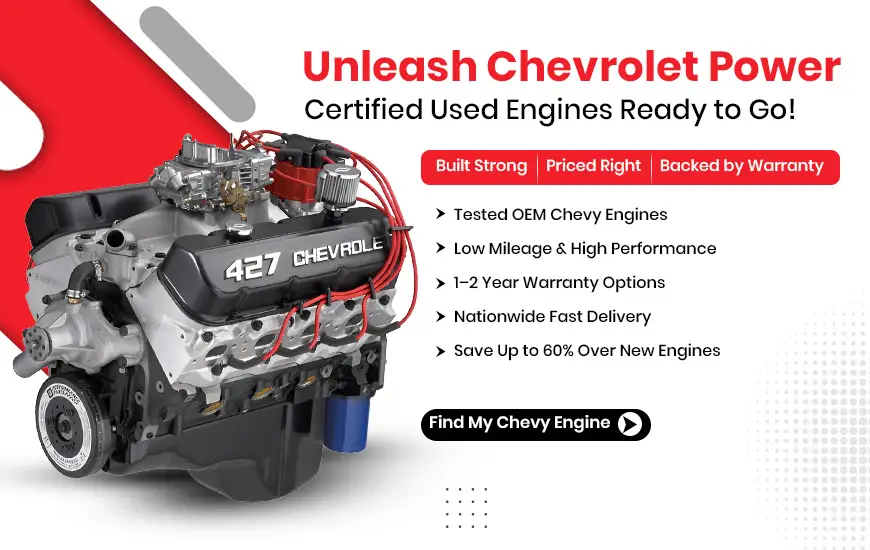 Used Chevrolet Engines for Sale Tested Reliable Chevy Motor