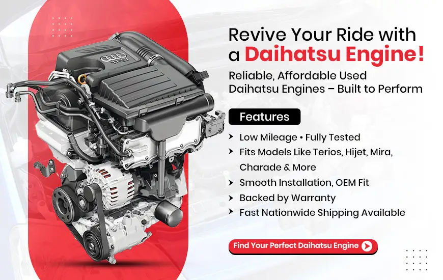Used Daihatsu Engines for Sale | Quality Tested & Affordable
