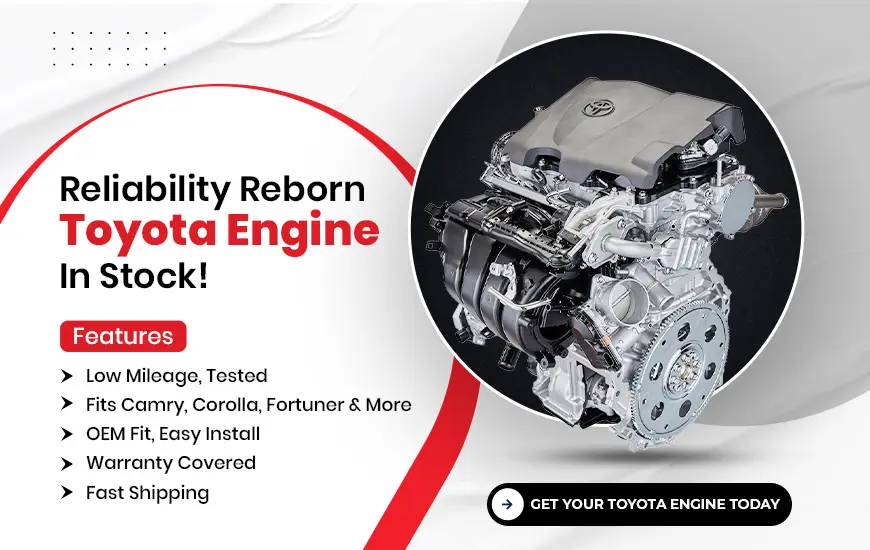 Used Toyota Engines for Sale | Reliable & Tested OEM Motors